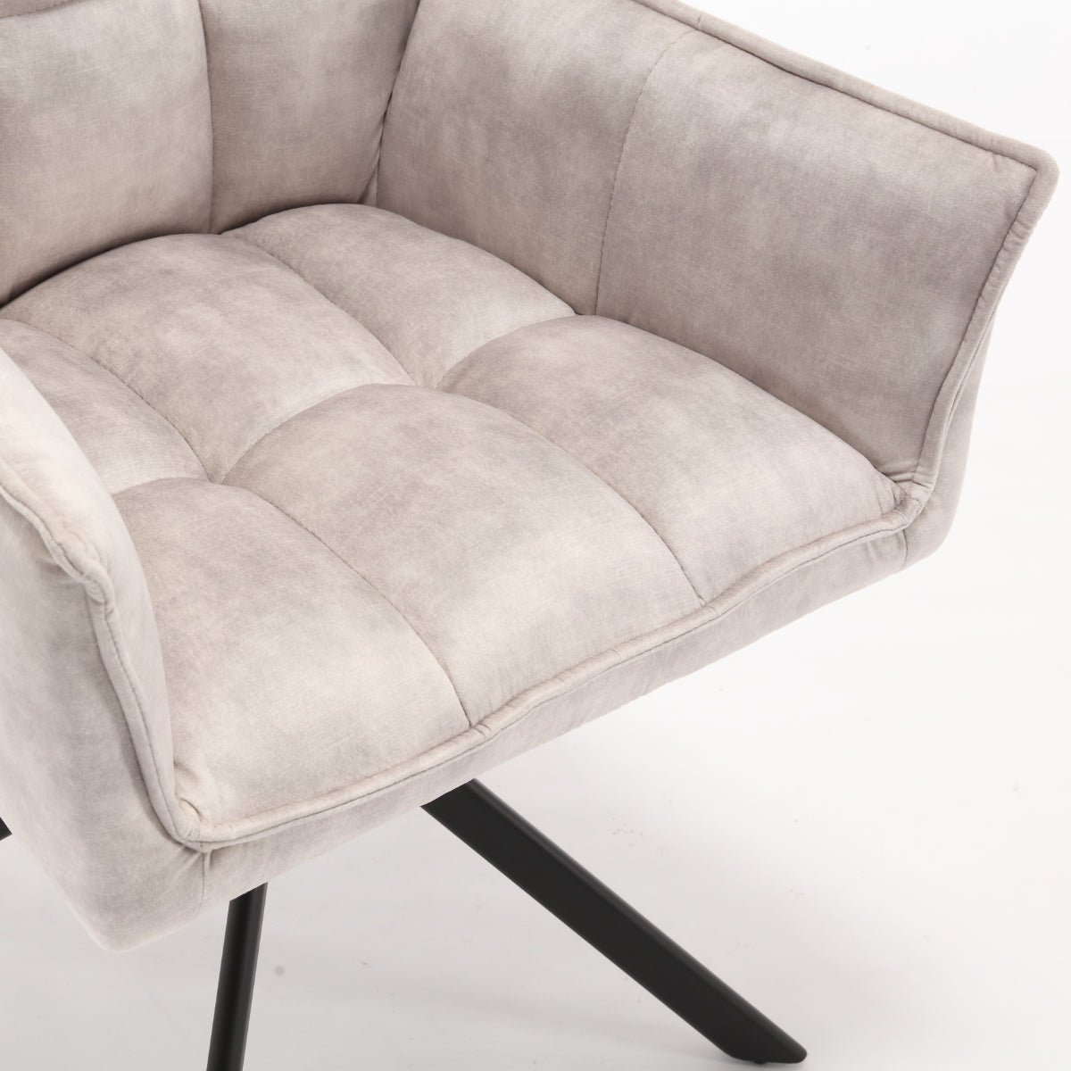 Esszimmerstuhl Samtbezug 180° Drehfunktion mit Rückhol-Automatik Schwa ...